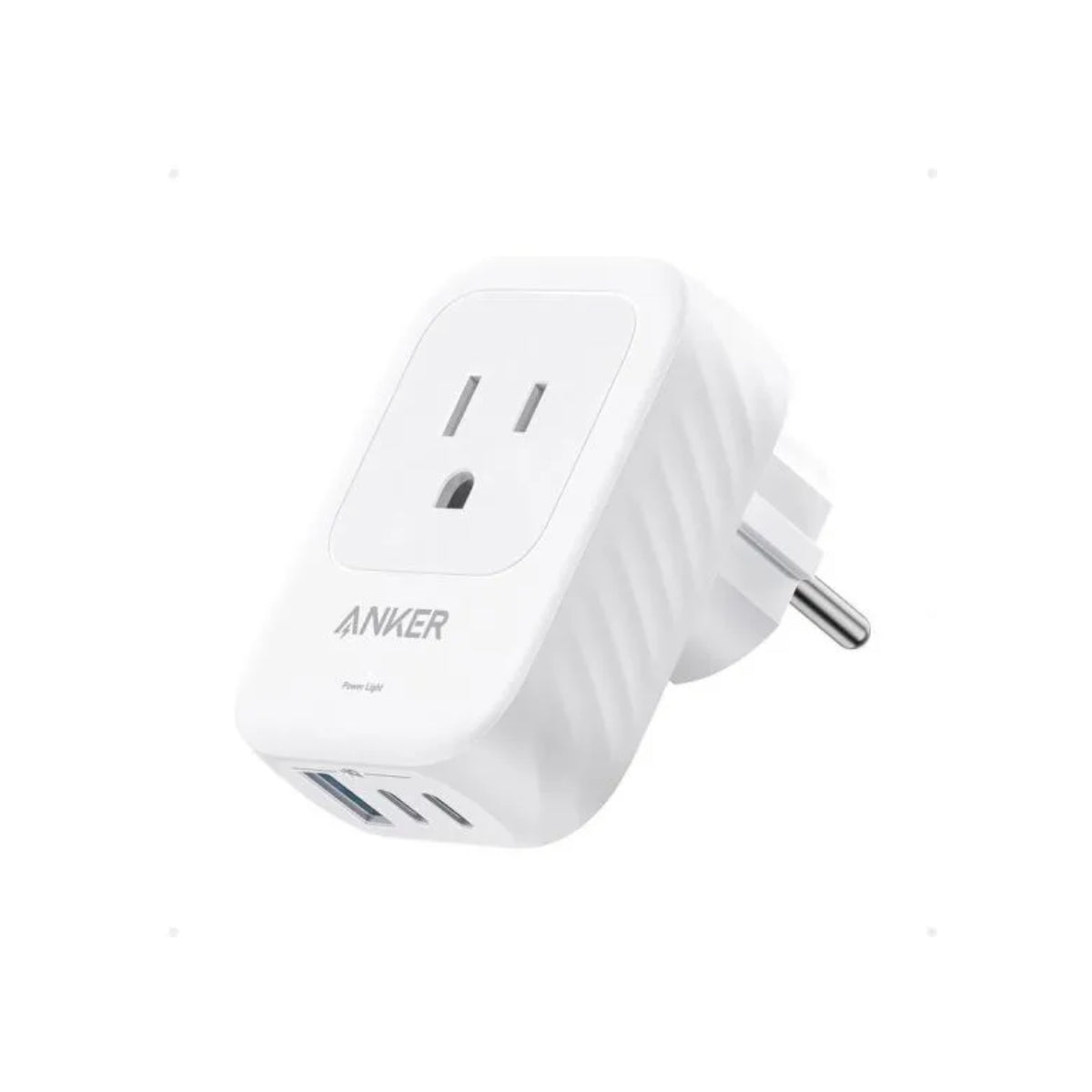 Anker Travel Adapter 15W, Wall Charger (5-in-1) - White