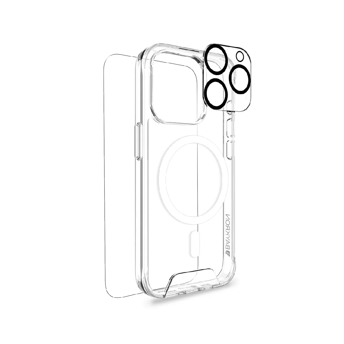 Baykron For iPhone 15 Pro Smart Slim X 3 in 1 Mag Kit 6.1" includes 2D