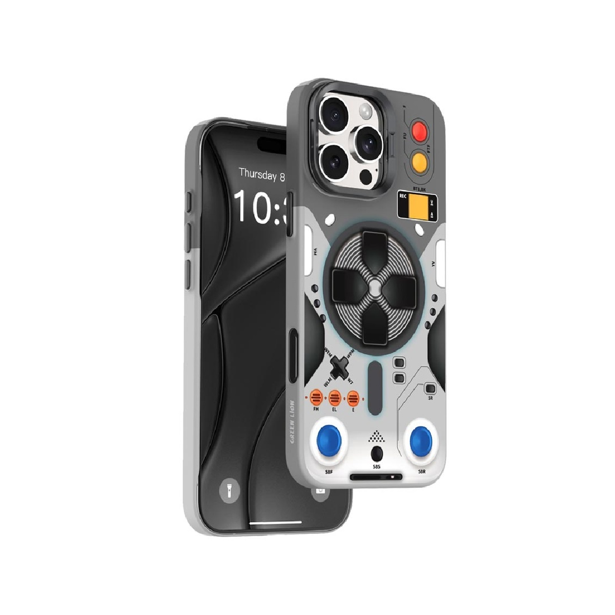 Green Lion iphone 16 Pro Grip TechGuard MagSafe - Gray