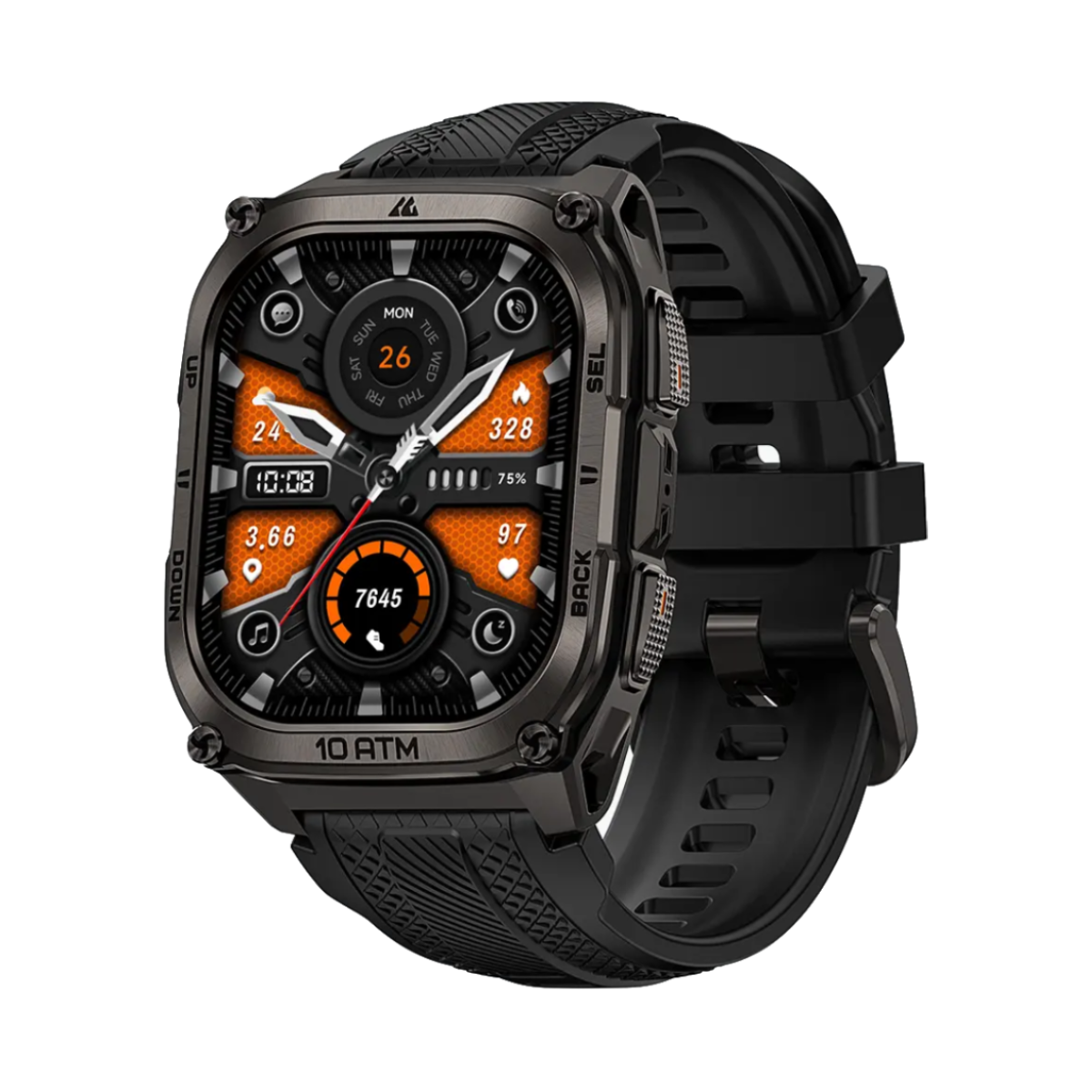 Kospet Tank M4 Smart Watch 1.96 inch High Visibility Amoled Square Dis