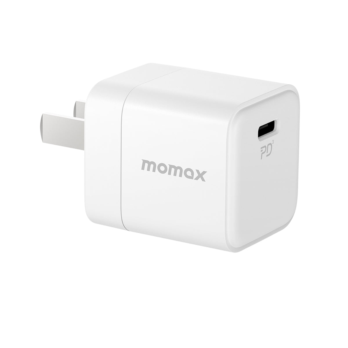 Momax GaN Mini ,30W, ONEPLUG USB-C Charger - White