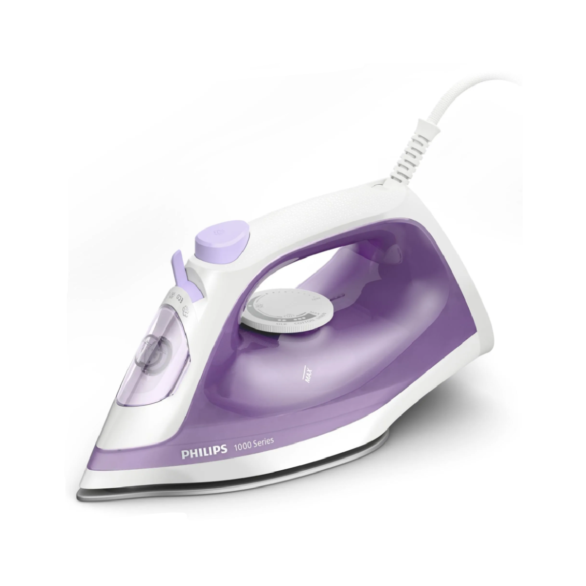 Philips Steam Iron 1000 Series 1800W, 250ml Water Capacity - Purple