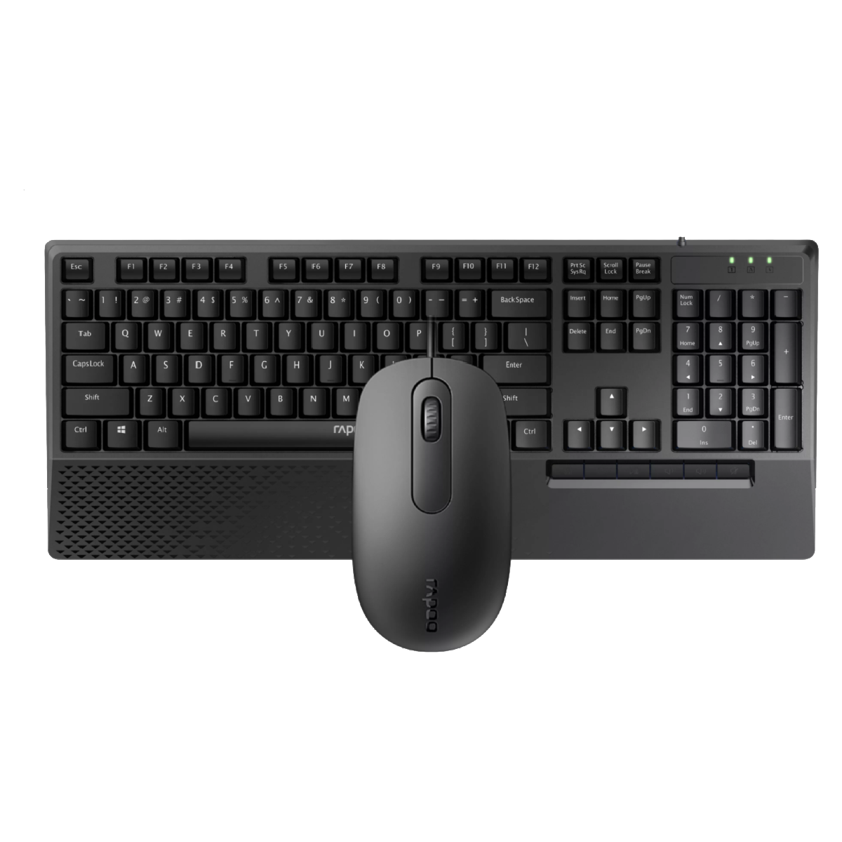 Rapoo Keyboard Combo, NX2000, Spill-Resistant keyboard and Mouse Desig