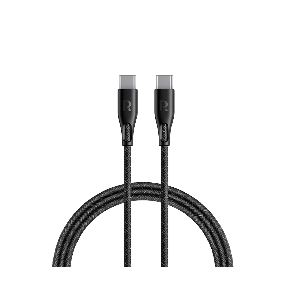 RavPower Cable ,1.2M,60W Nylon Braid USB-C to USB-C - RP-CB1029 - Blac