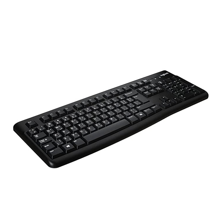 Logitech Keyboard K120 Arabic layout - Black